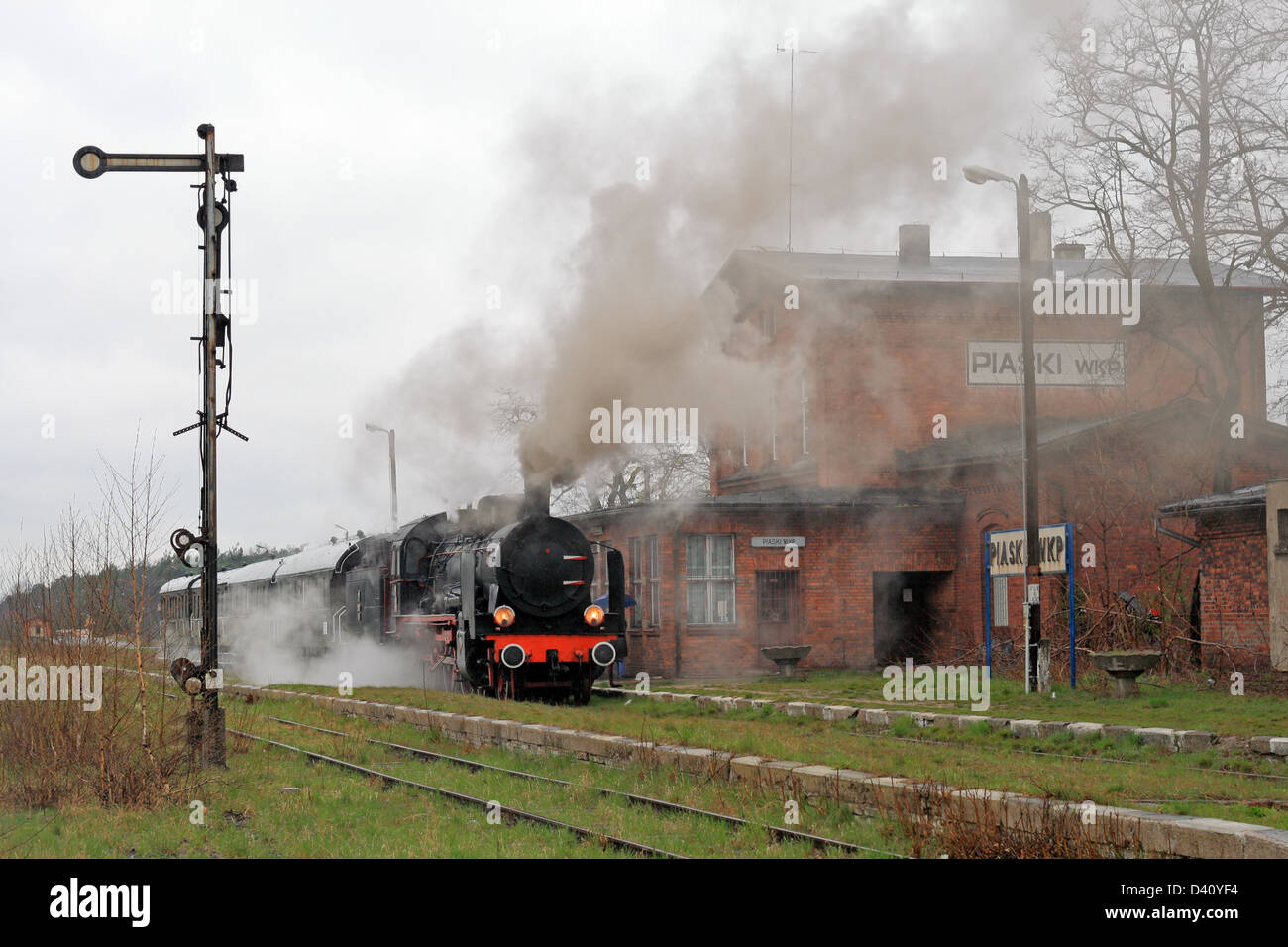 Old retro steam train Stock Photo - Alamy
