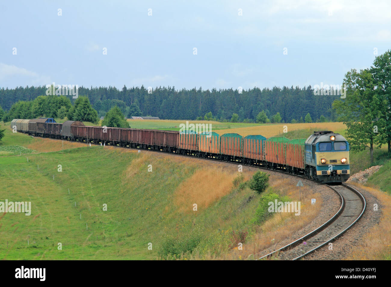 Mixed cargo train hi-res stock photography and images - Alamy