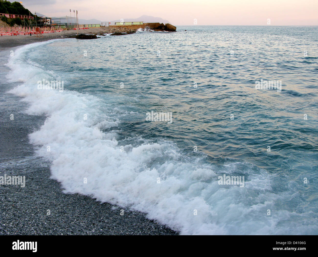 At the beach in genoa hi-res stock photography and images - Alamy