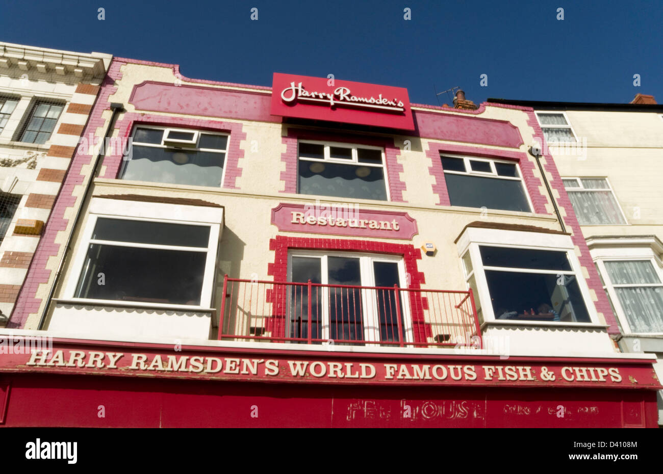 Harry Ramsdens exterior view of restaurant in Scarborough Stock Photo ...