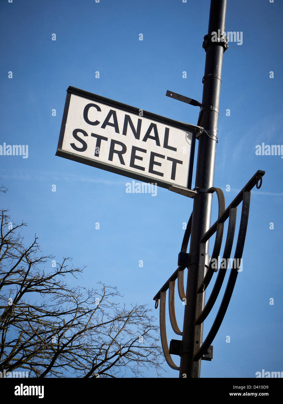 Canal Street sign or street name in Manchester UK Stock Photo - Alamy