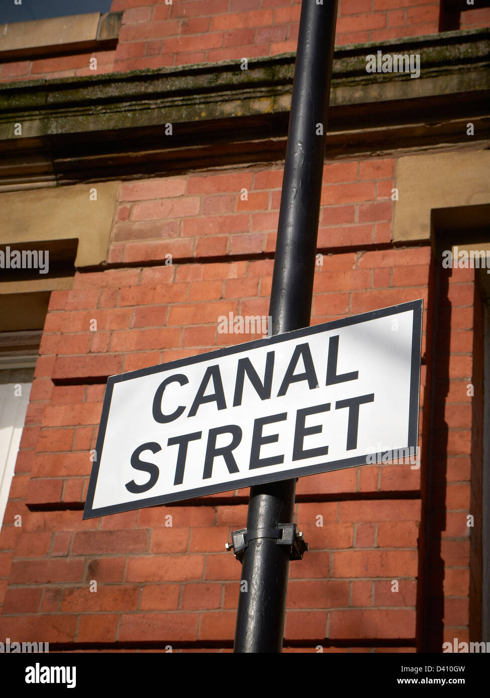 Canal Street sign or street name in Manchester UK Stock Photo - Alamy