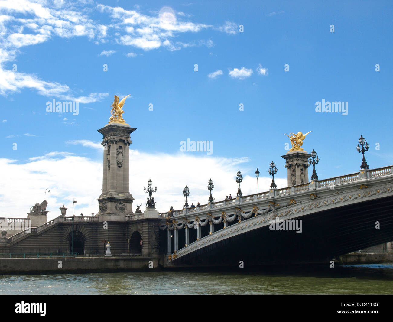 Alexander III bridge on paris Stock Photo - Alamy