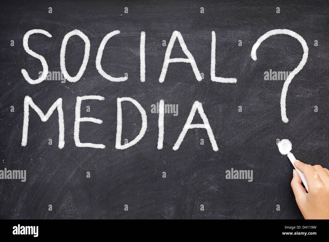 Social media question mark. How can we use social media networking ...