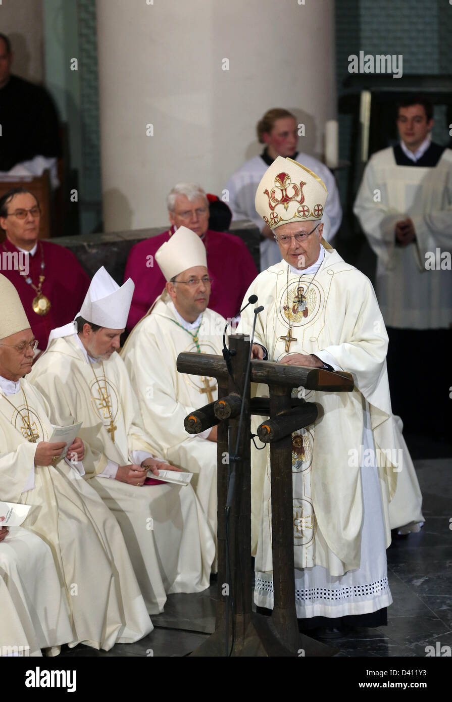 Archbishop Robert Zollitsch, Chairman of the German Bishops' Conference ...