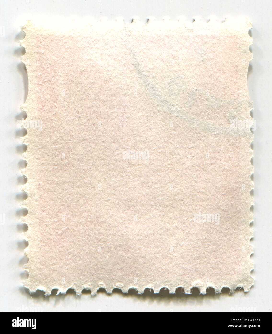 The reverse side of a postage stamp Stock Photo - Alamy