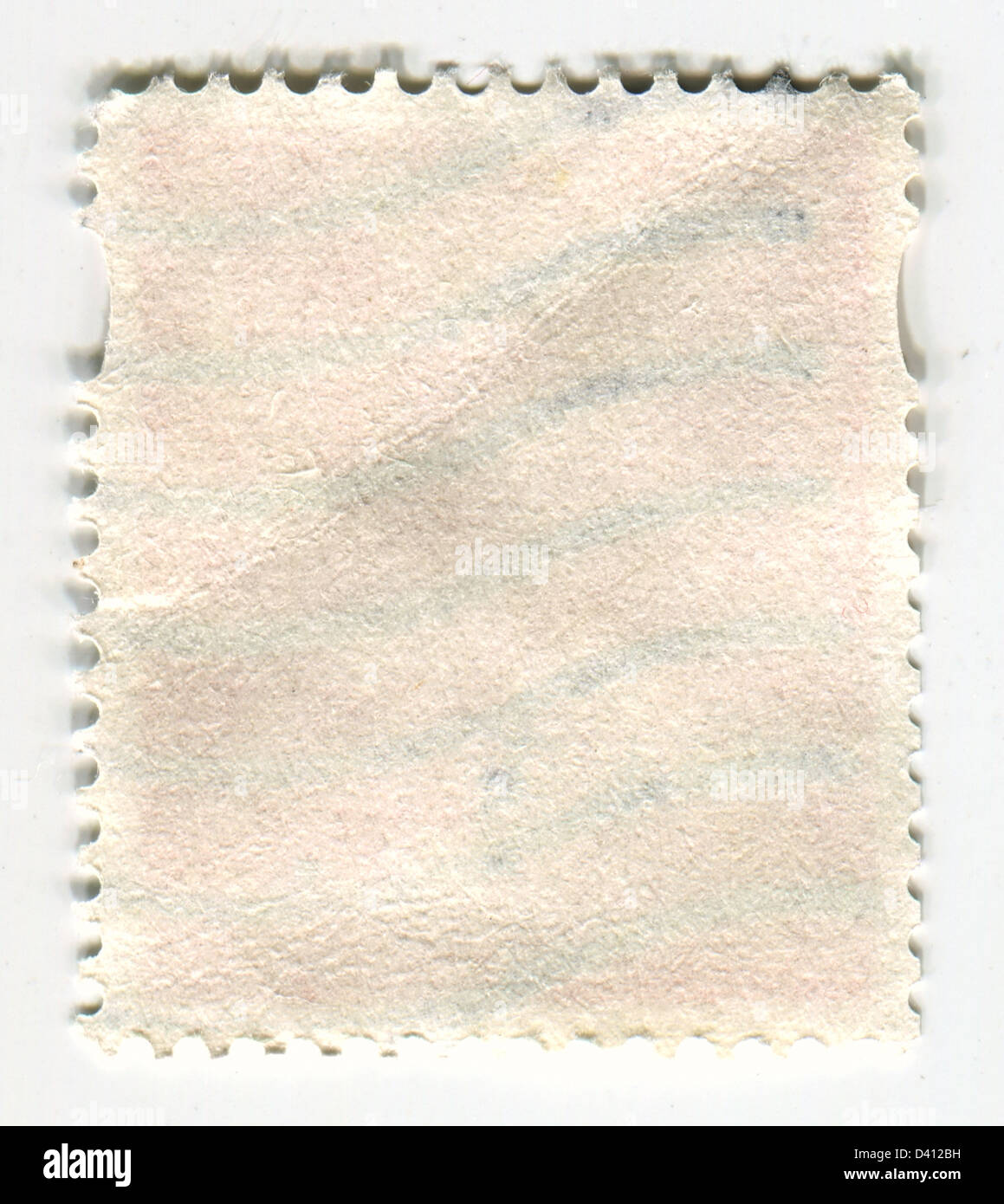 The reverse side of a postage stamp Stock Photo - Alamy