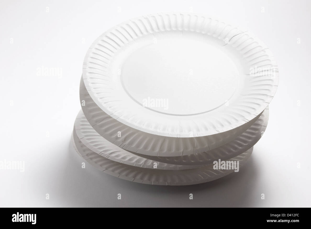Stack of Paper Plates Stock Photo - Alamy
