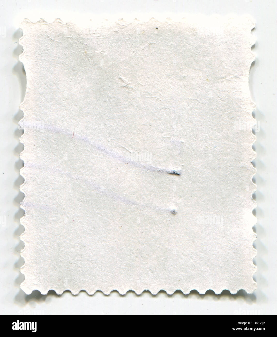 The reverse side of a postage stamp Stock Photo - Alamy