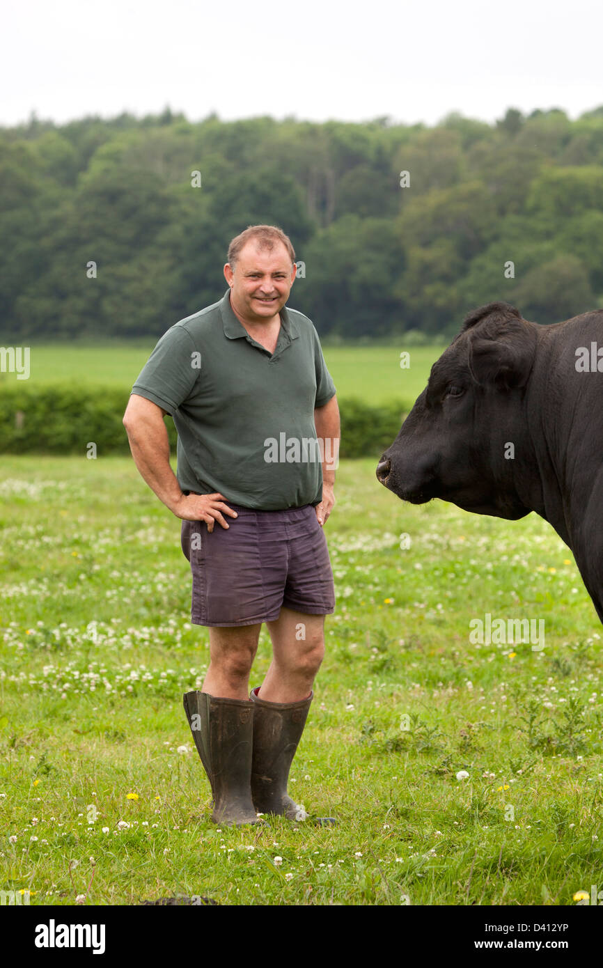 Farmer with bull hi-res stock photography and images - Alamy