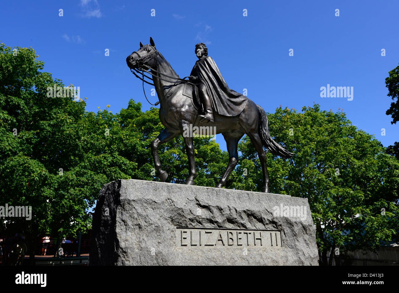 Monument of Queen Elizabeth II Ottawa Ontario Canada National Capital ...