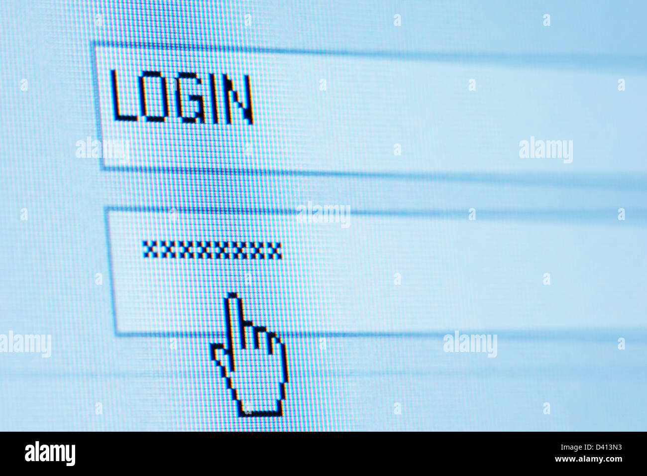 Password computer screen hi-res stock photography and images - Alamy