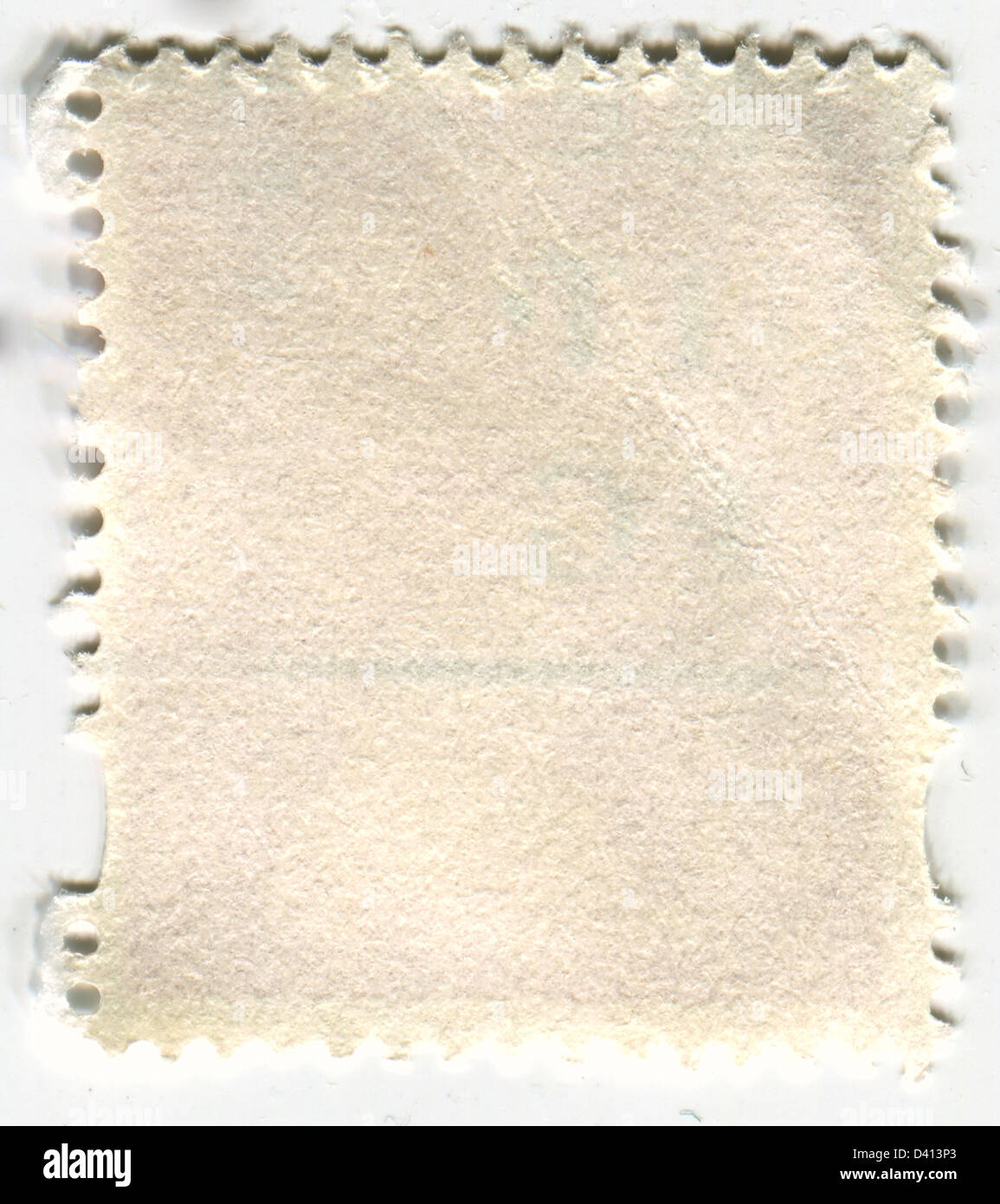 The reverse side of a postage stamp Stock Photo - Alamy