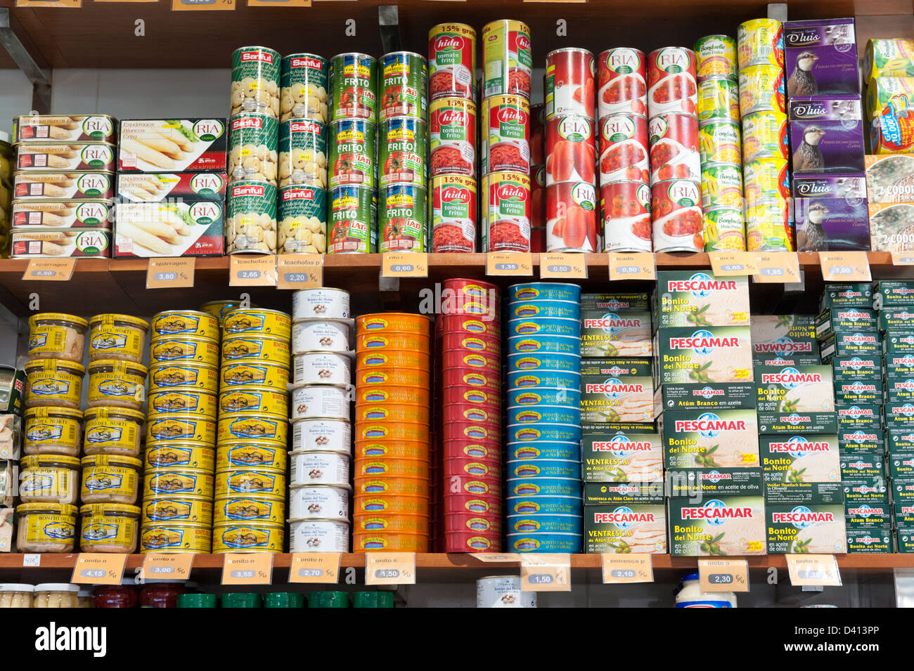 Stacks Of Canned Food