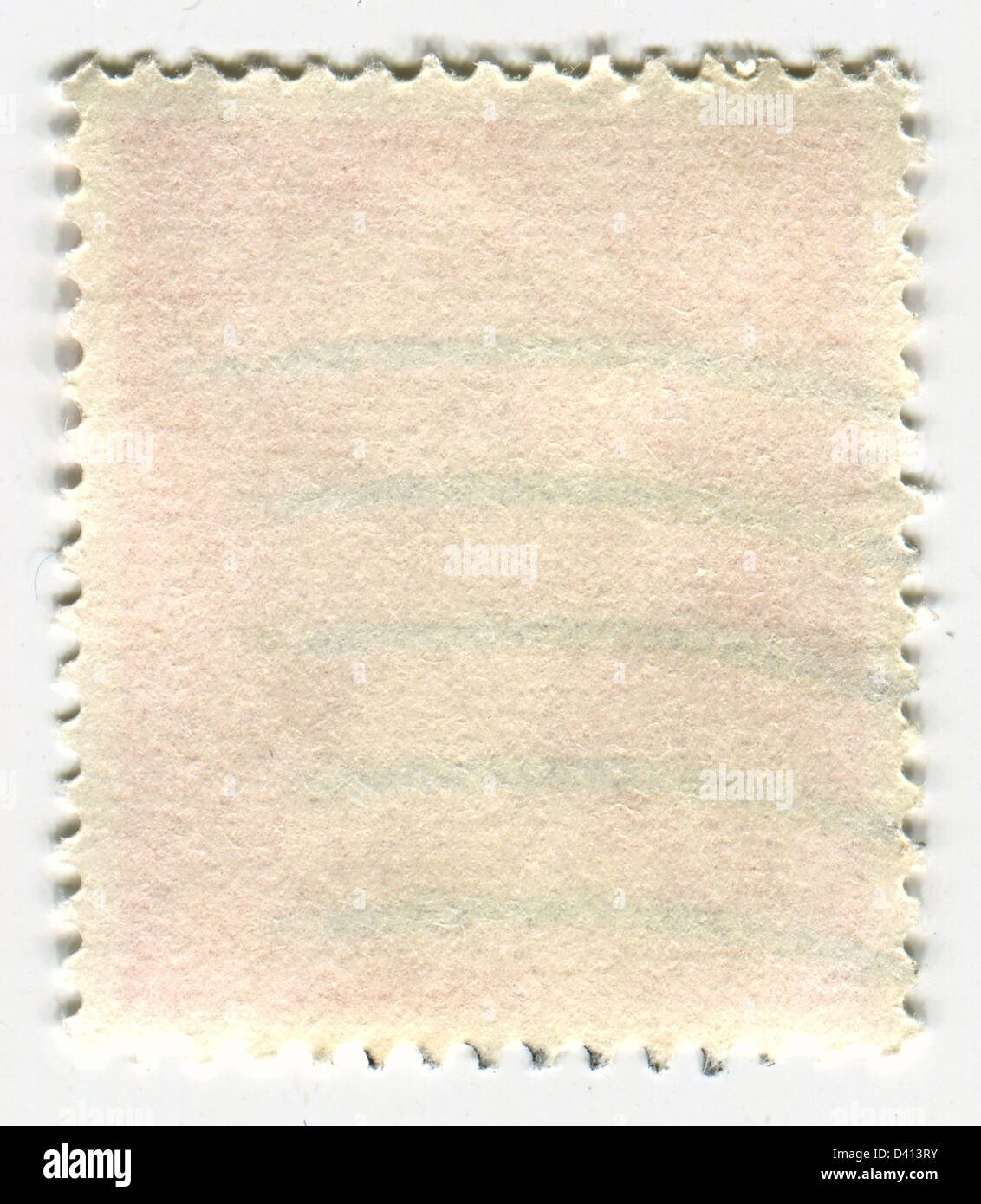 The reverse side of a postage stamp Stock Photo - Alamy