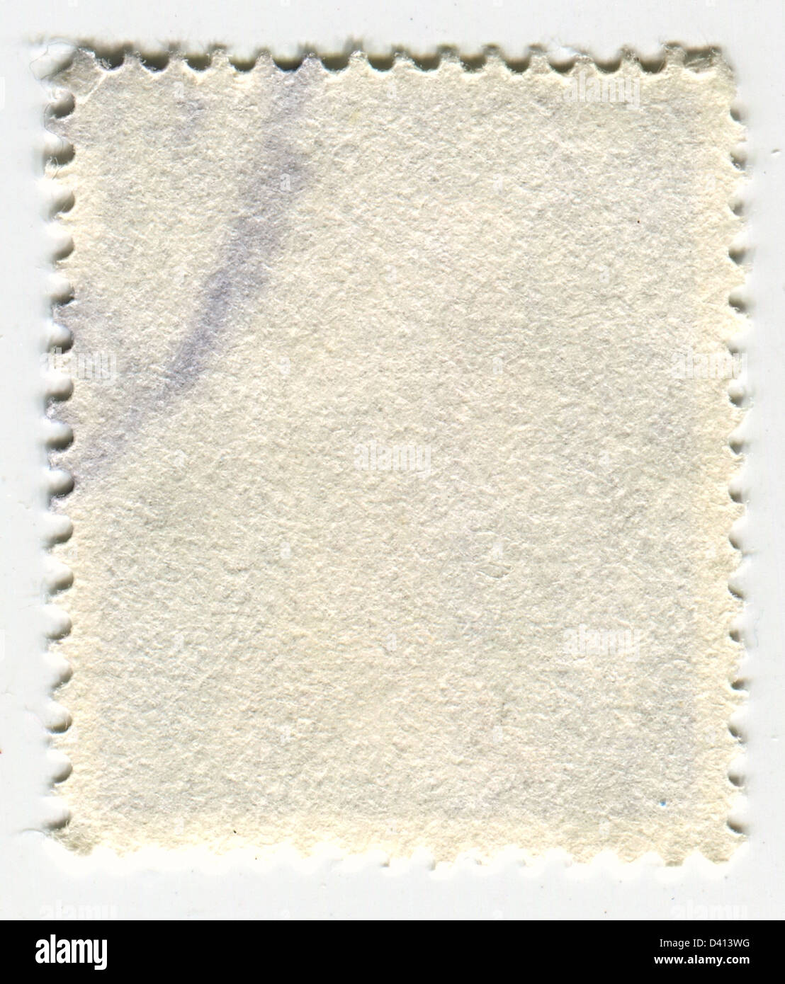 The reverse side of a postage stamp Stock Photo - Alamy