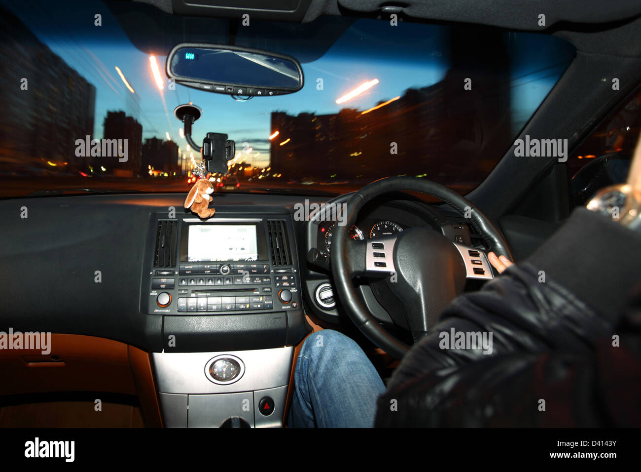 Inside the car Stock Photo - Alamy