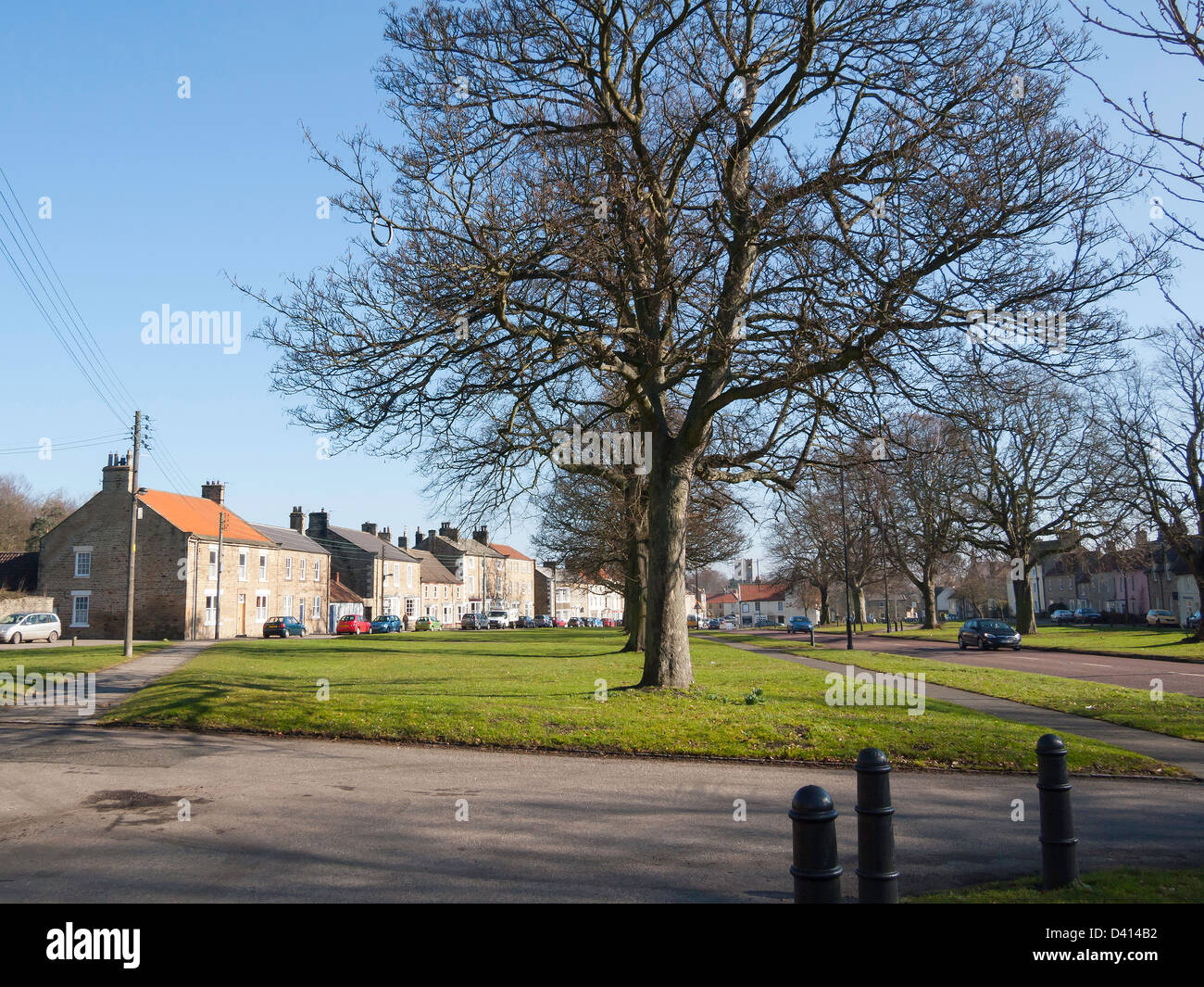 Front Street the main A688 road through the village of Staindrop which ...