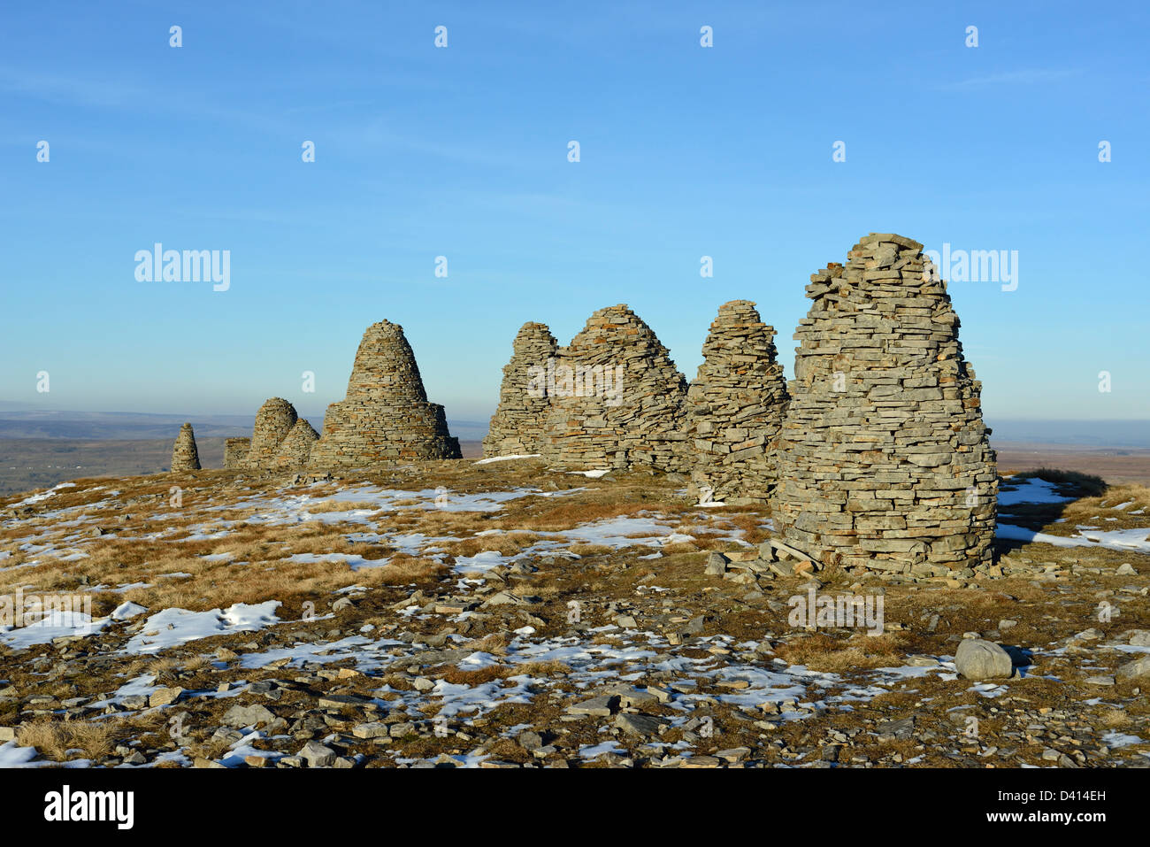 Nine Standards Rigg. Hartley Fell, Cumbria, England, United Kingdom ...