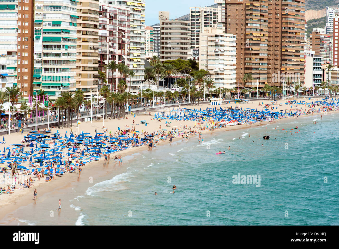 Benidorm beach hotels hi-res stock photography and images - Alamy