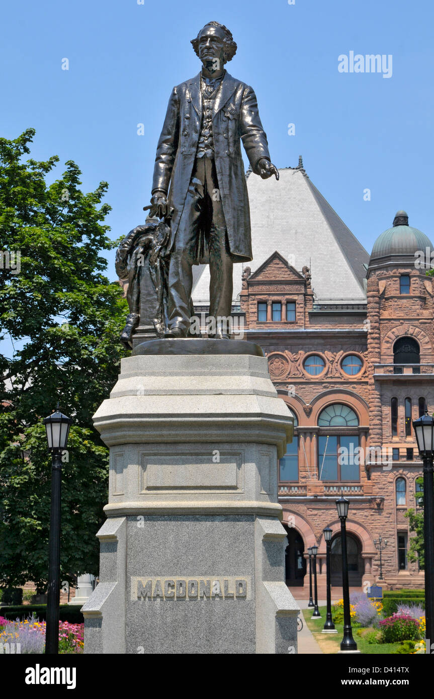 John MacDonald Statue Legislative Assembly Queen's Park Toronto Ontario ...