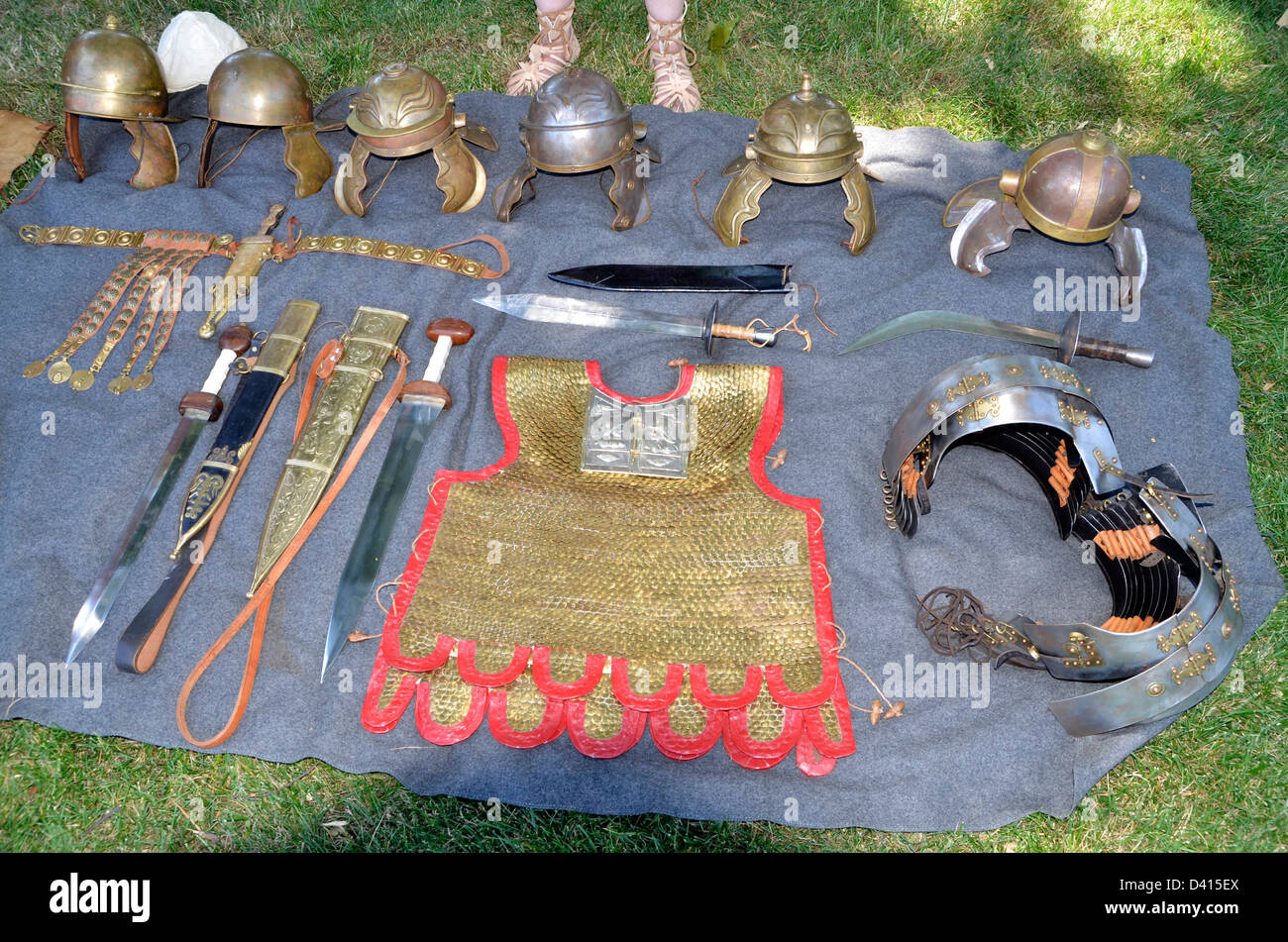 Roman Gladiator Armor And Weapons