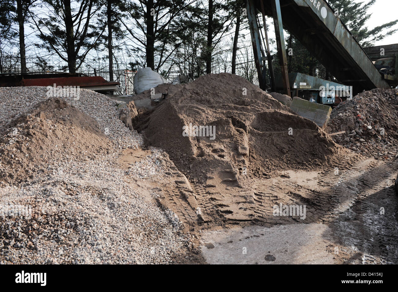 Aggregate and Stone Bays at a DIY Store Stock Photo - Alamy