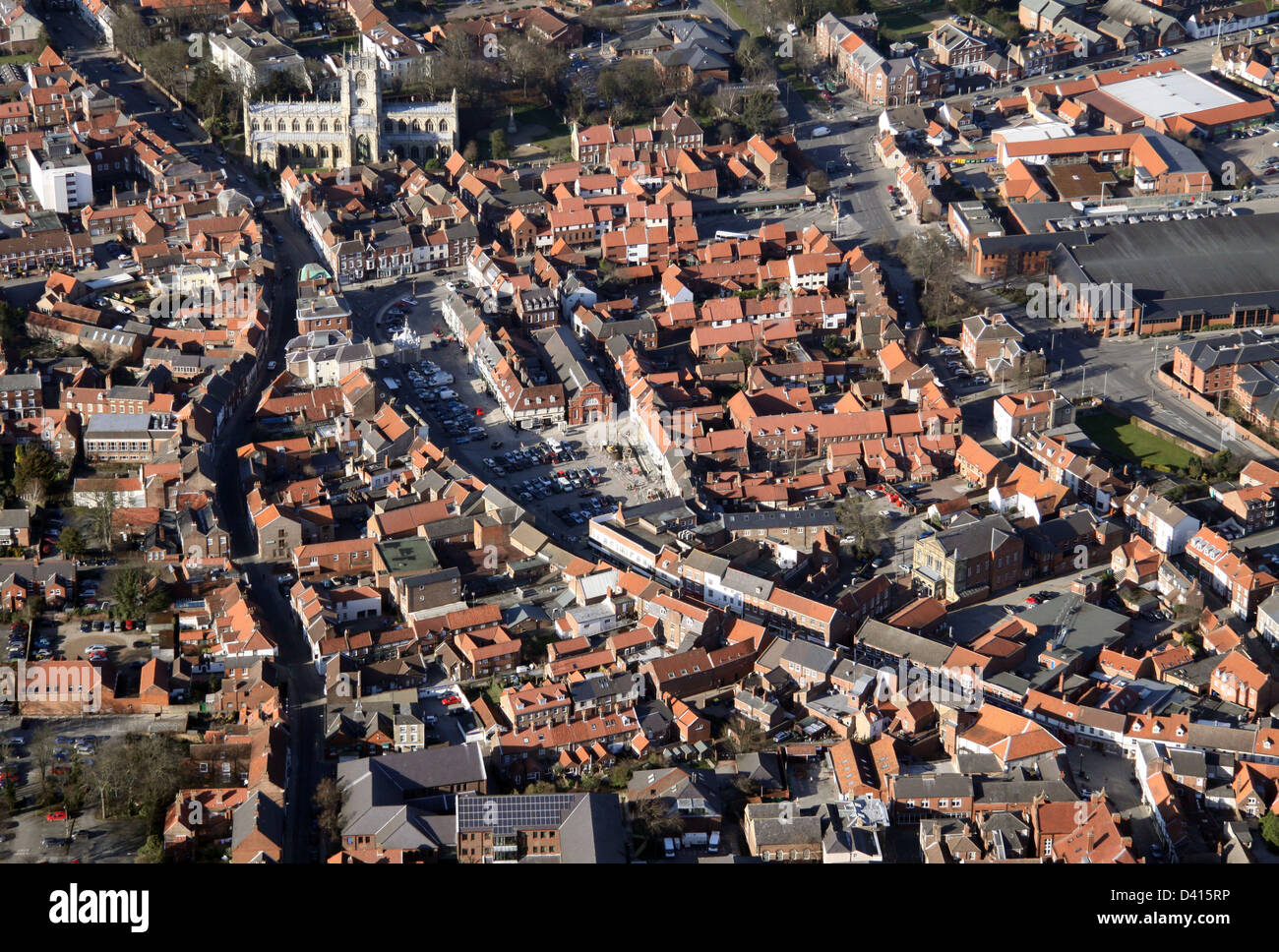 Aerial view beverley east yorkshire hi-res stock photography and images ...