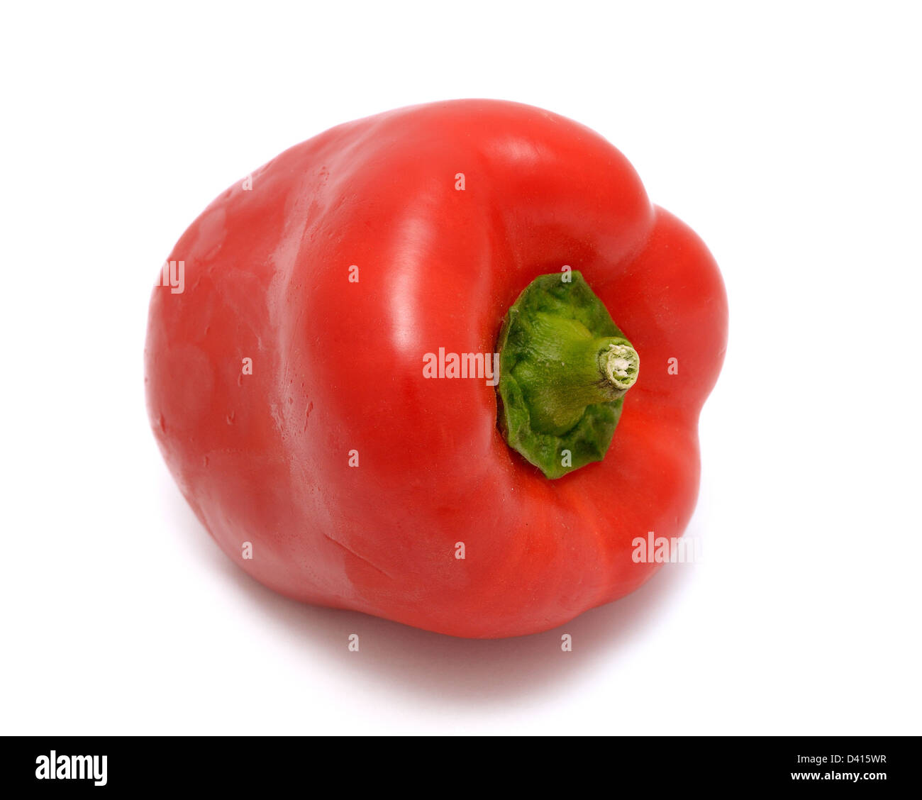 Fresh red pepper isolated on a white background Stock Photo - Alamy