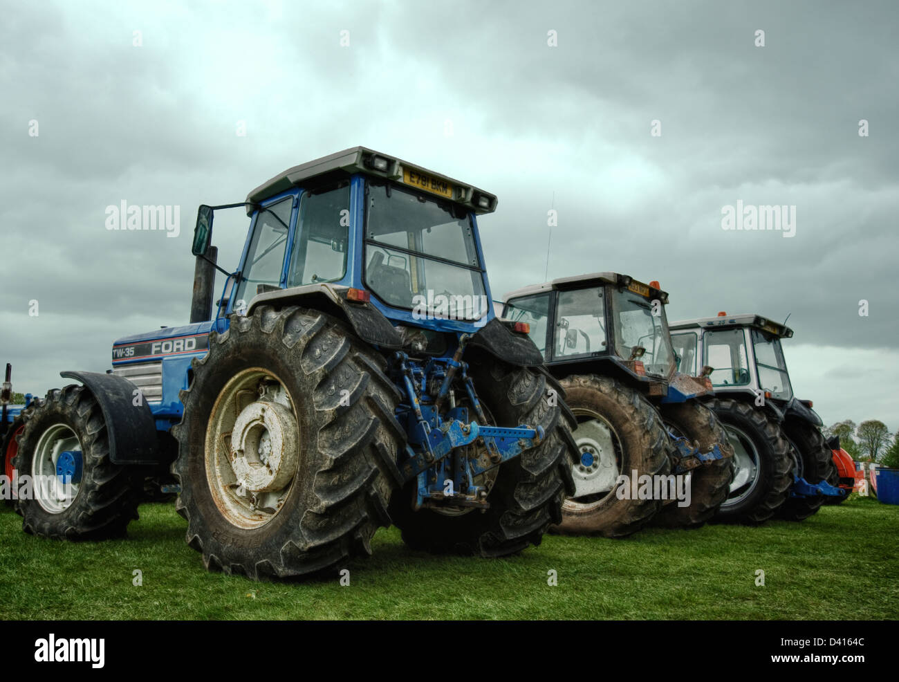 Tractors on a country show at Yeovill, somerset, England Stock Photo ...