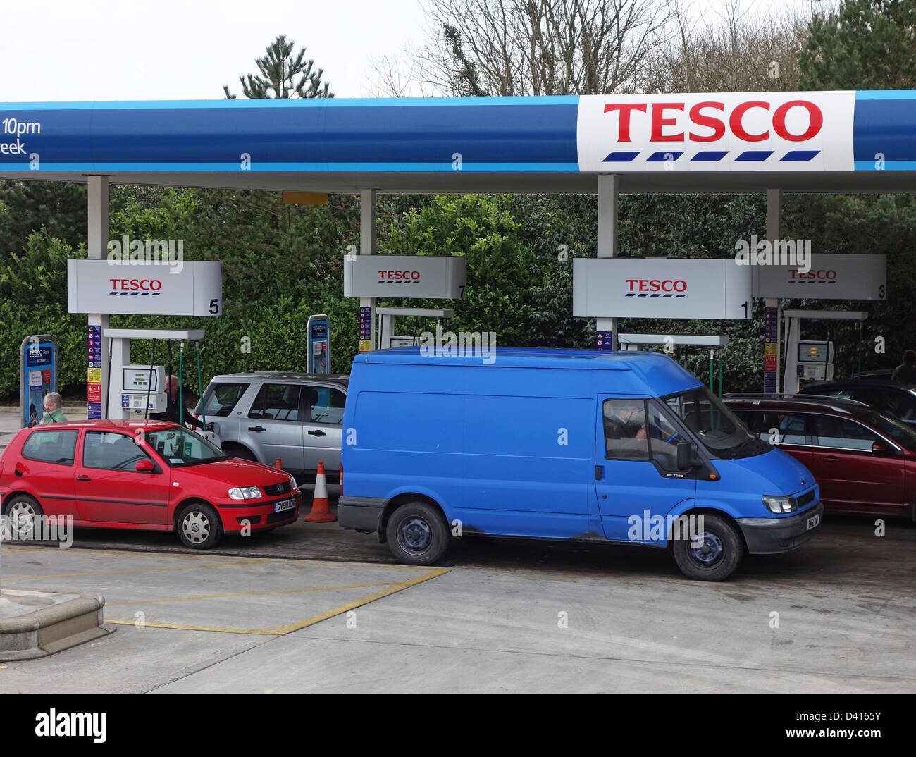 Tesco gas station hi-res stock photography and images - Alamy
