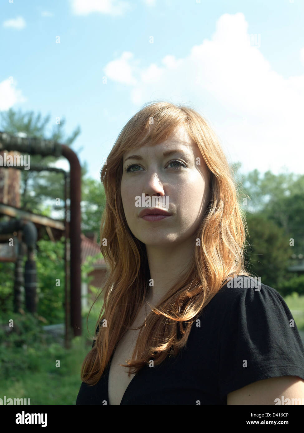 Portrait of a Red Head Stock Photo - Alamy