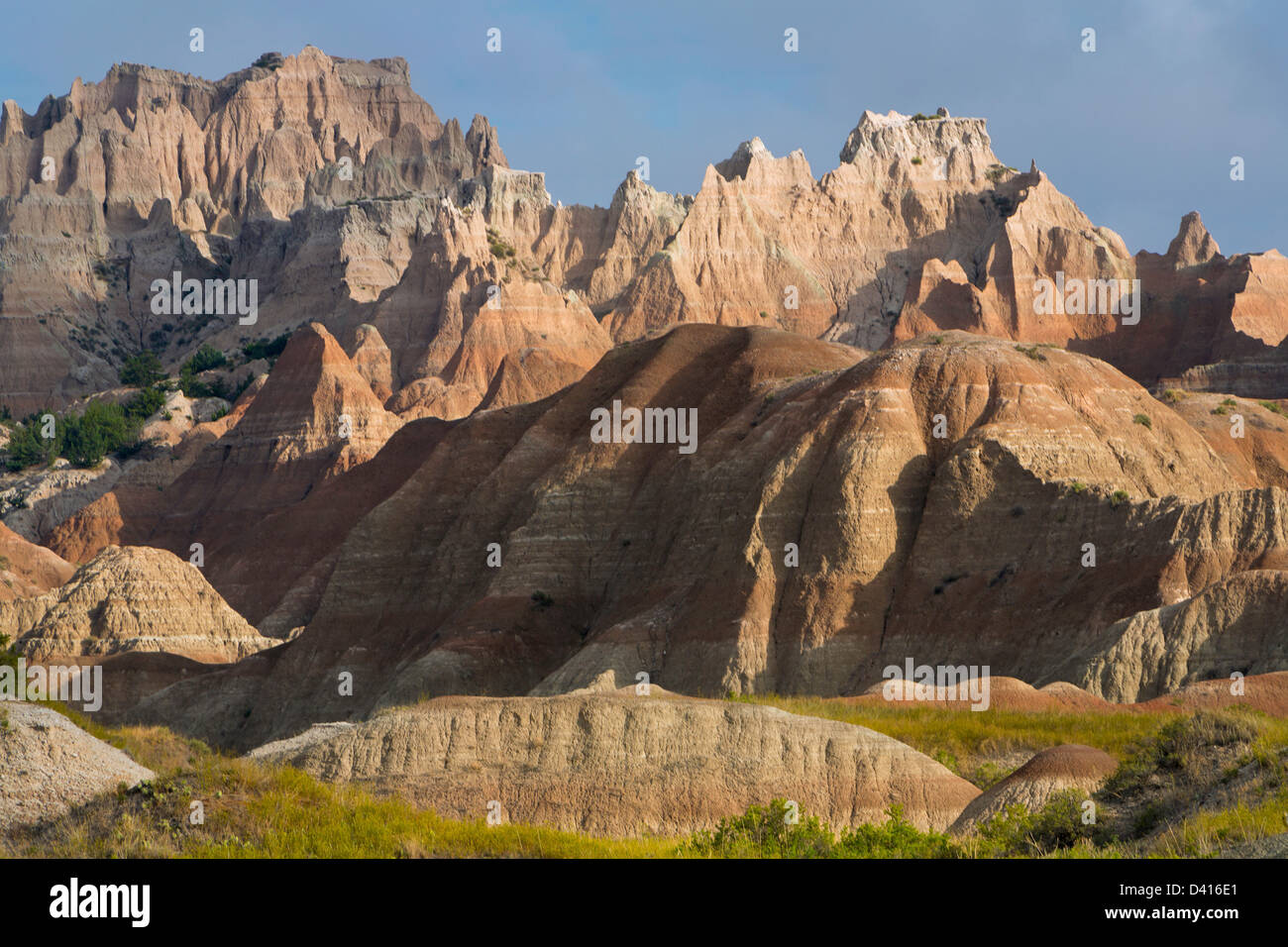 Spires in Badlands National Park. Summer. South Dakota Stock Photo - Alamy