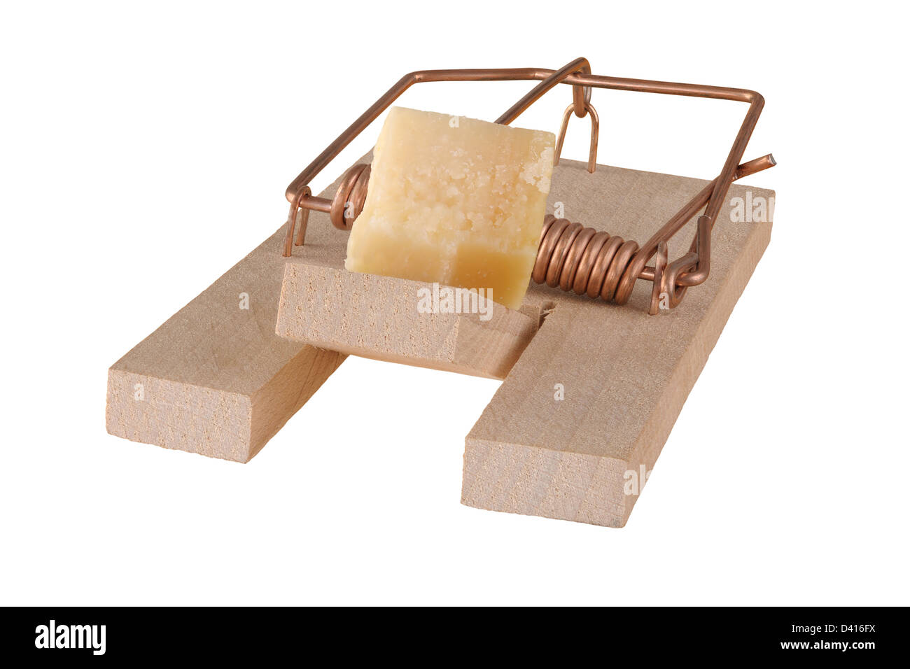 Mouse trap loaded with a big chunk of cheese Stock Photo - Alamy