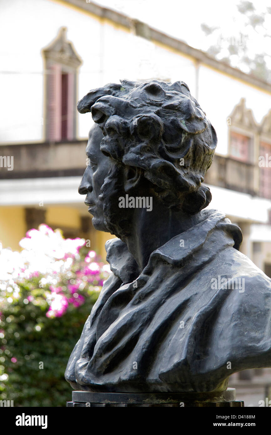 Statue of Alexander Pushkin outside the National Museum of Ethiopia ...