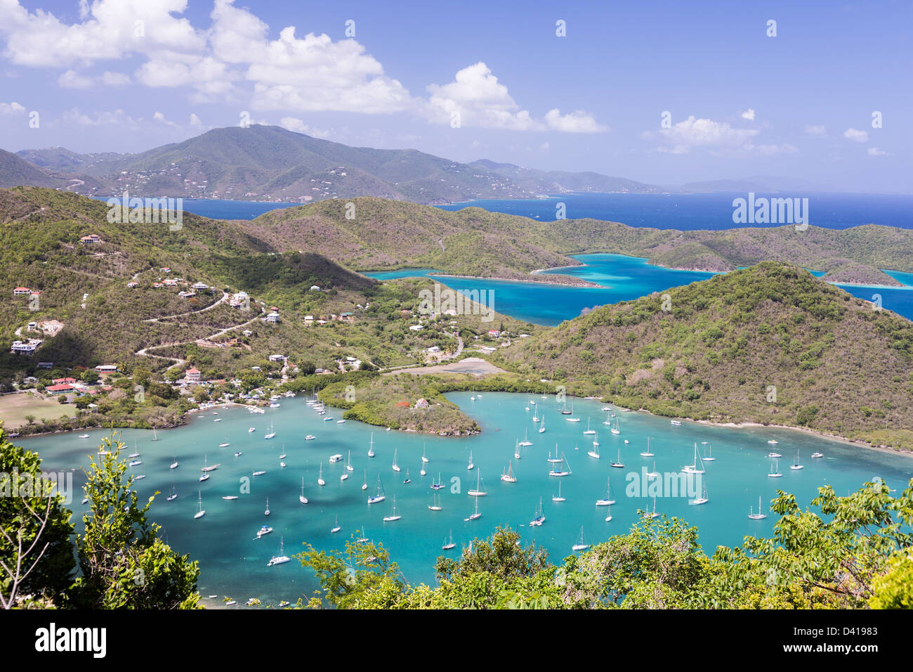Coral Bay and East End, St. John, USVI (wider Stock Photo - Alamy