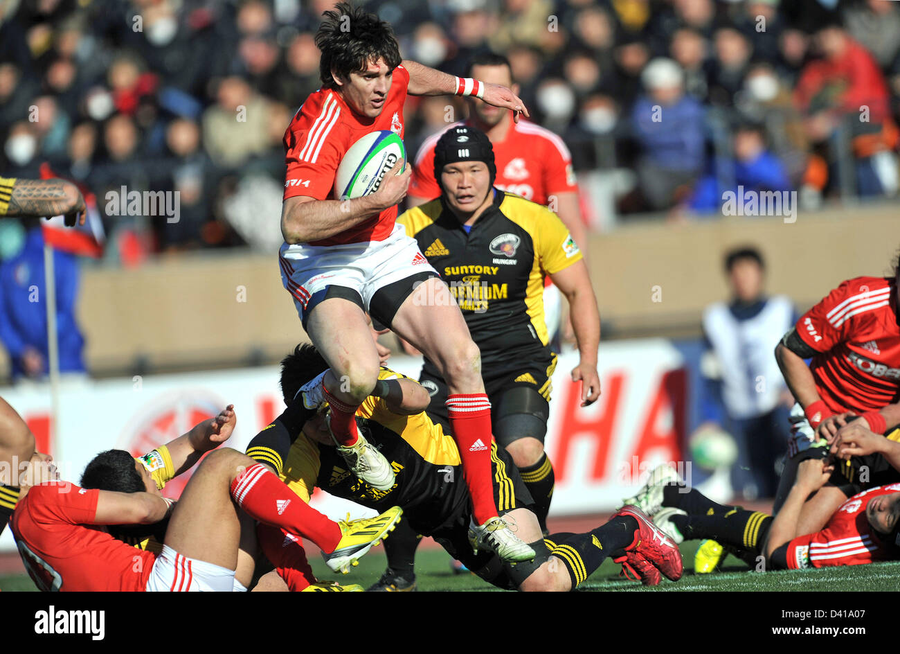 Jaque Fourie (Kobelco Steelers), FEBRUARY 24, 2012 - Rugby : 50th Japan ...