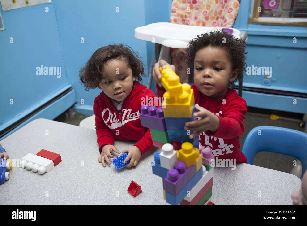 Daycare center hispanic blocks hi-res stock photography and images - Alamy