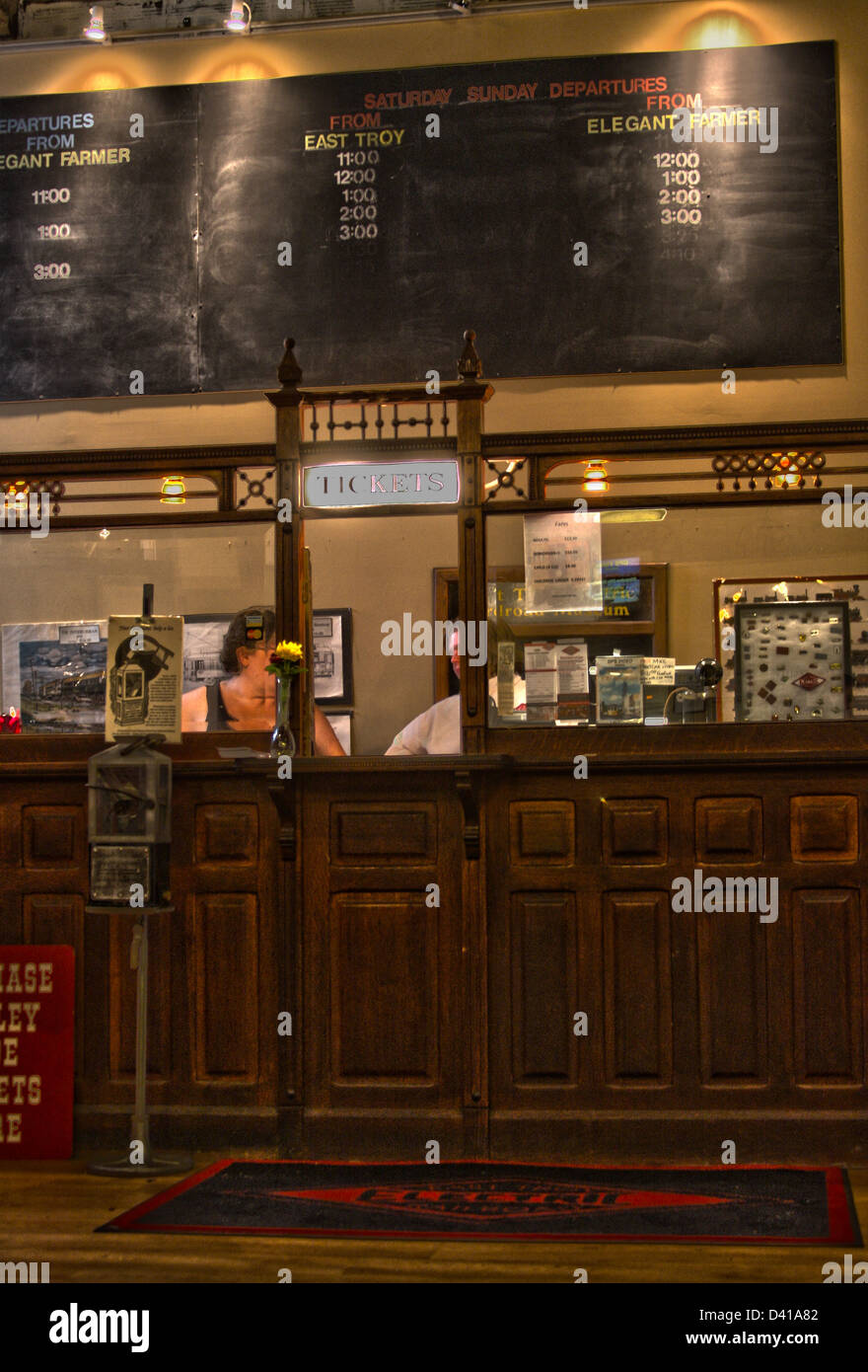 Train ride railroad booth hi-res stock photography and images - Alamy