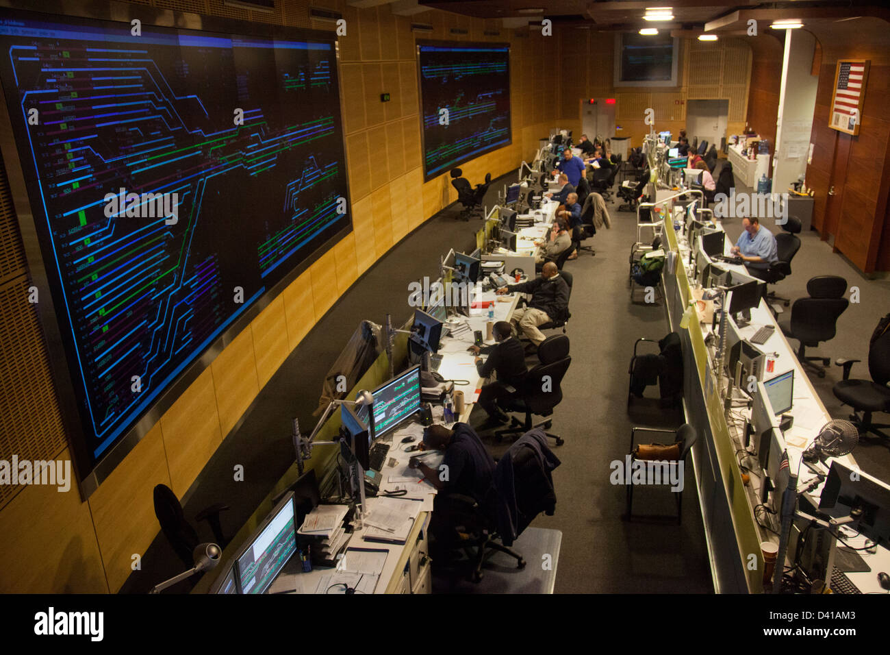 New york transit control room hi-res stock photography and images - Alamy