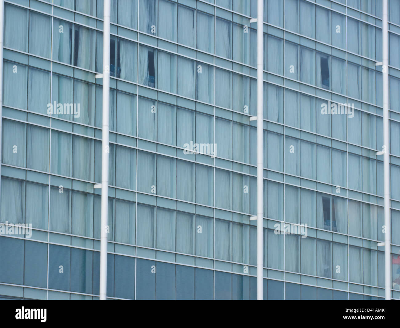 Glasses cladding facade of modern architecture as background Stock ...