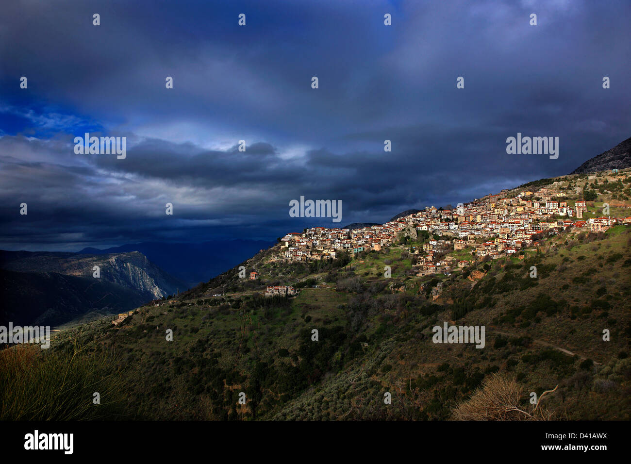 Delphi mountain resort hi-res stock photography and images - Alamy