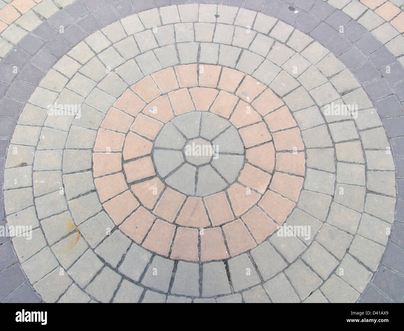 Circle pattern stone block paving hi-res stock photography and images ...