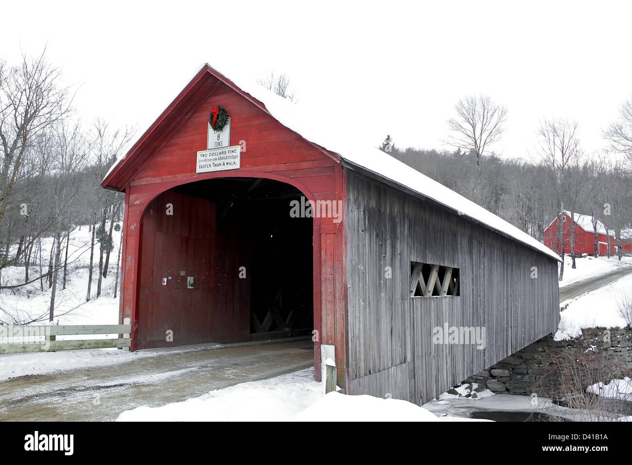 Green River Bridge, Green River village, Guilford, Vermont Stock Photo ...