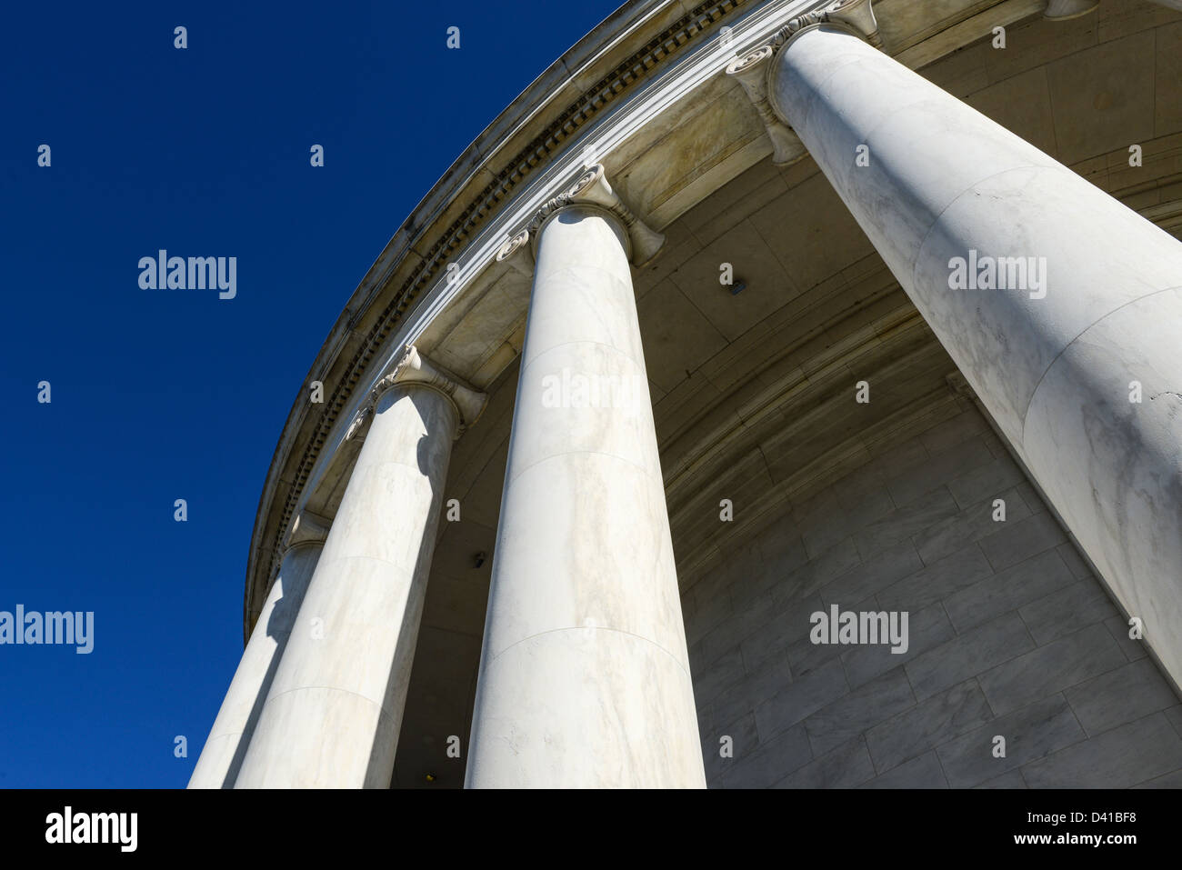 Pillars with a Blue Sky Background Stock Photo - Alamy