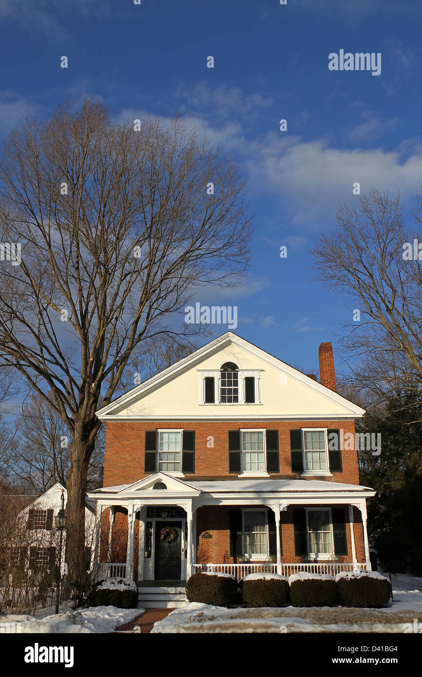A brick home in the town of Walpole, New Hampshire Stock Photo - Alamy