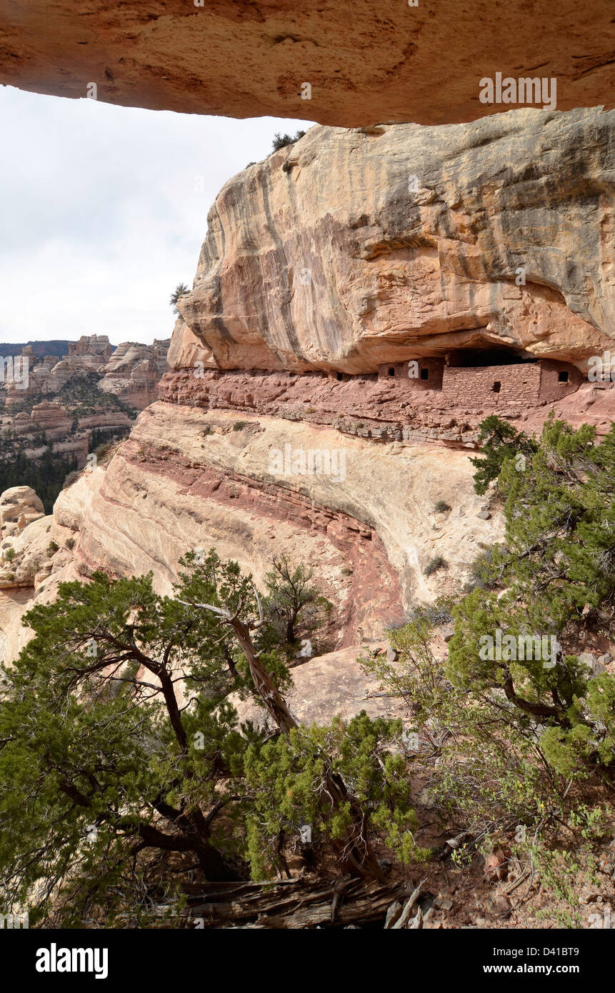 Native American cliff dwelling in Southern Utah Stock Photo - Alamy