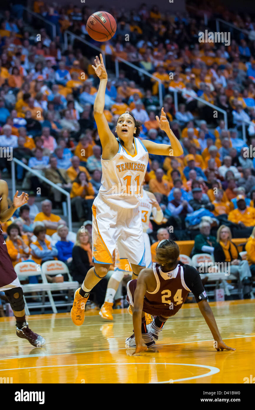 Feb. 28, 2013 - Knoxville, TN, USA - February 28, 2013: forward Cierra ...