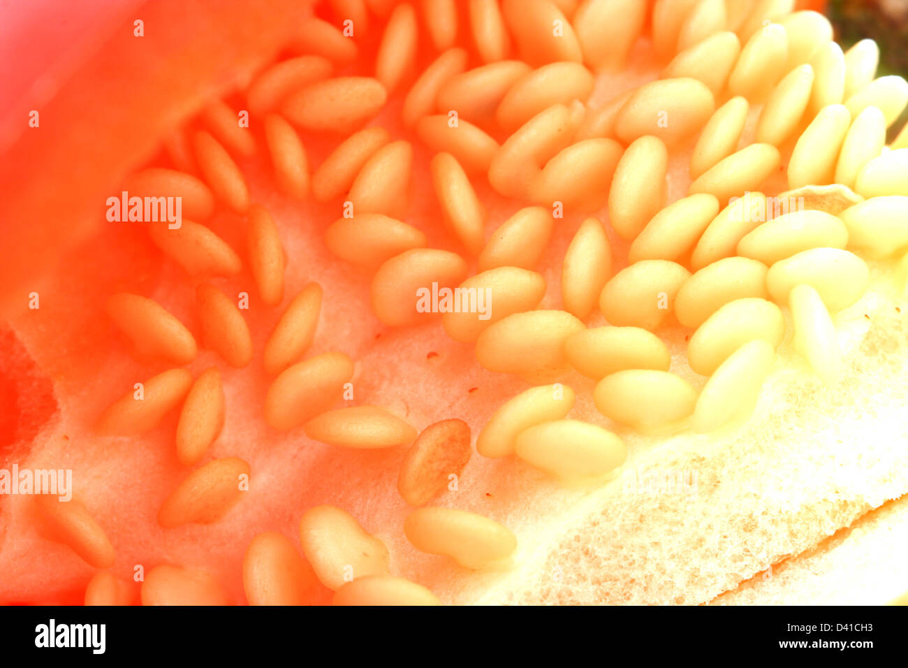 Close up pepper seeds inside hi-res stock photography and images - Alamy