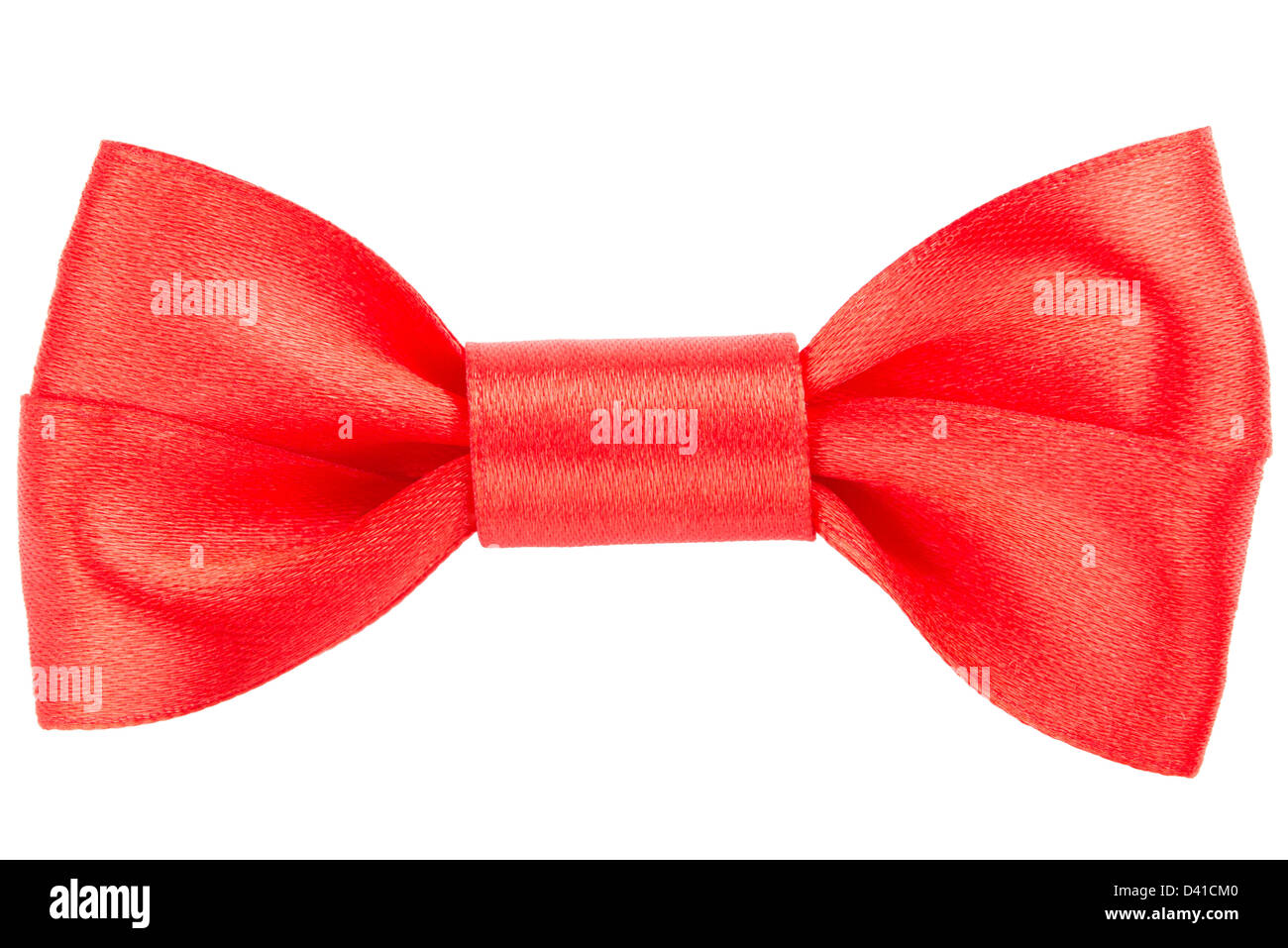 Red bow isolated on a white background Stock Photo - Alamy